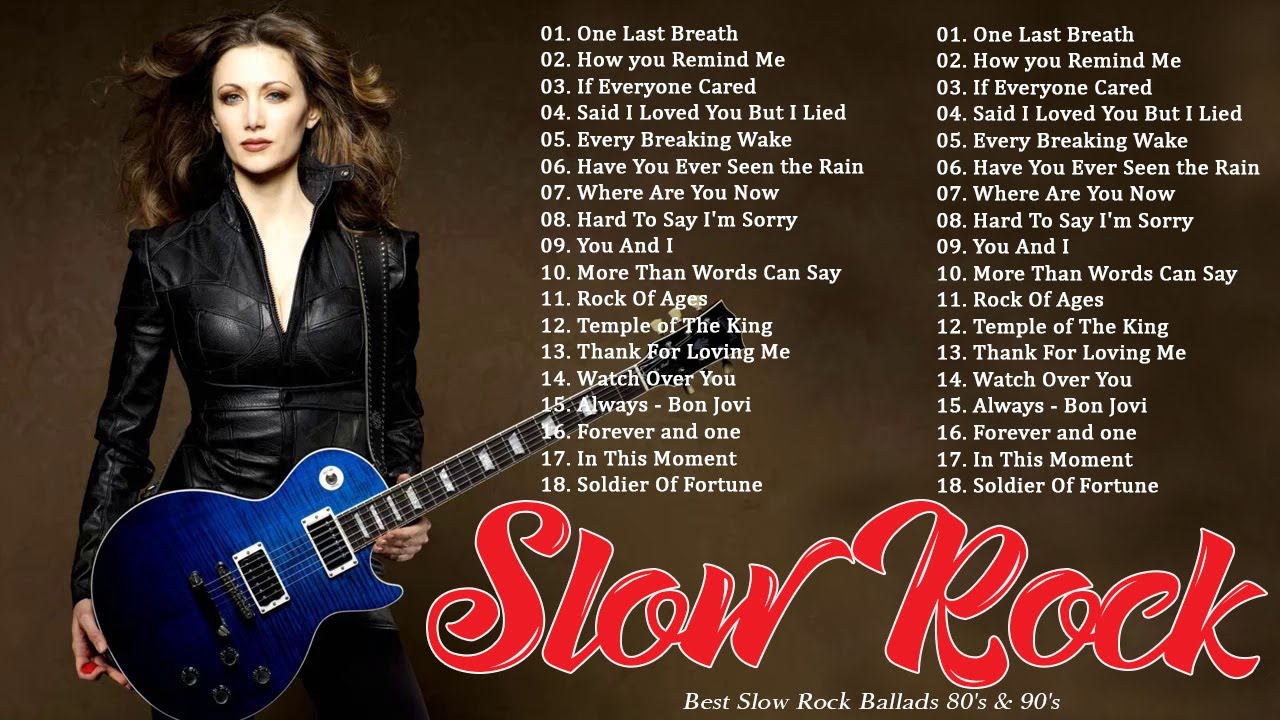 Best Slow Rock Ballads 80's 90's 💎 Scorpions, Bon Jovi, Aerosmith, Led ...