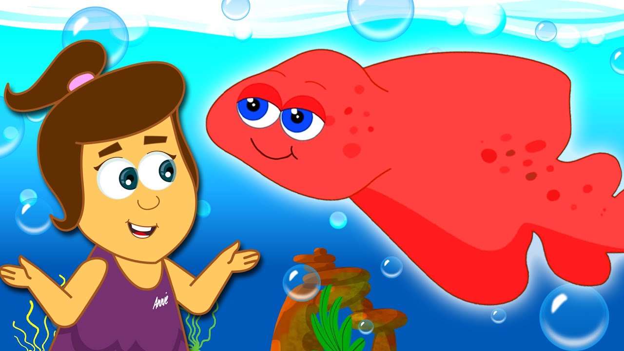 One Red Shark Song | Sing Along Kids Songs by HooplaKidz on Nursery ...