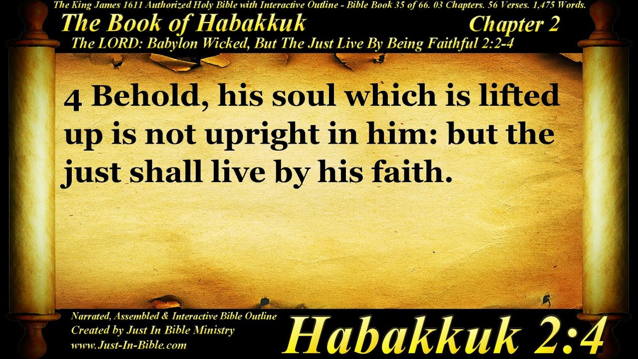 Bible Book 35 Habakkuk Chapter 2 The Holy Bible KJV Read Along