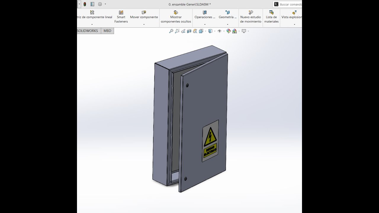 Diseño de un tablero eléctrico en SolidWorks 2020 | Ing. David Fierro ...