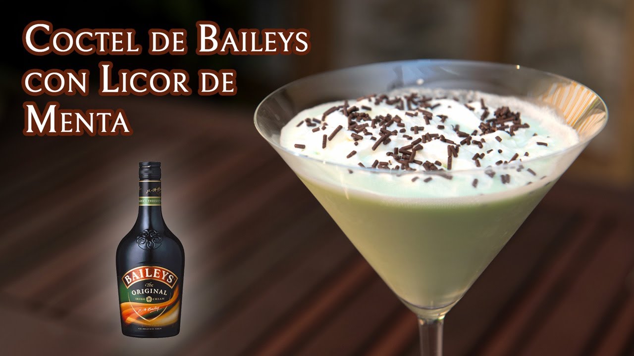 Coctel de Baileys con Licor de Menta - YouTube