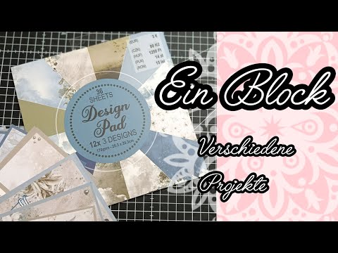 18 Karten aus einem Tedi Block 🩷 Wie viele Projekte schaffen wir mit einem Block?🩷 