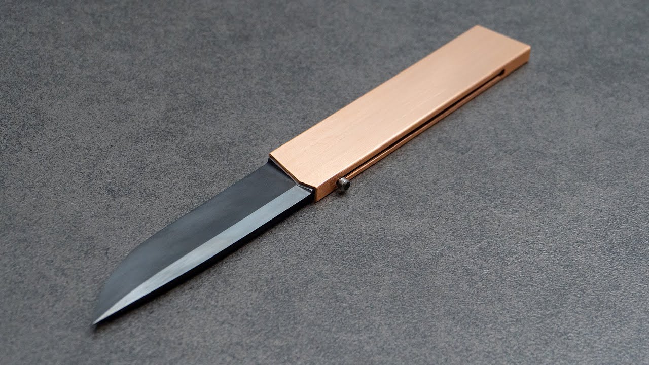 Knife Making - OTF Copper Knife - YouTube