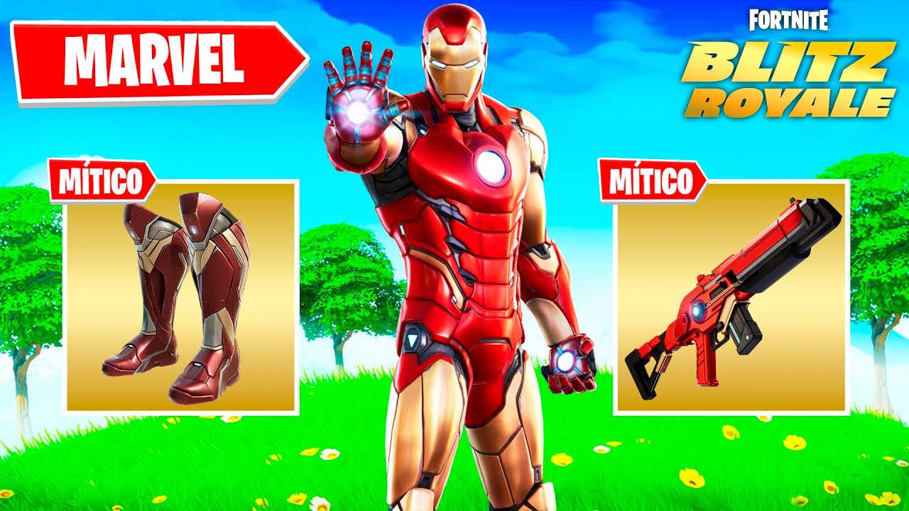 Asi fue jugar como IRON MAN de Marvel en Fortnite BLITZ! - YouTube