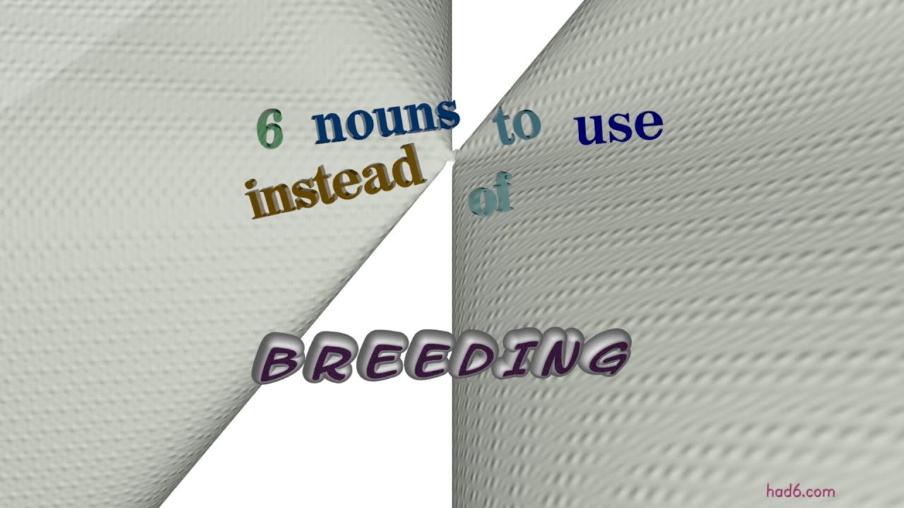 Breeding 7 Nouns Which Are Synonyms To Breeding sentence Examples Breeding 7 Nouns Which Are Synonyms To Breeding sentence Examples