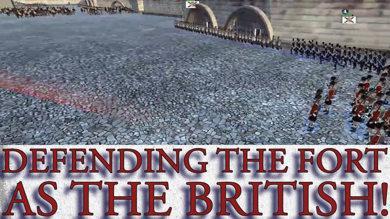 Defending the fort as the british! - YouTube