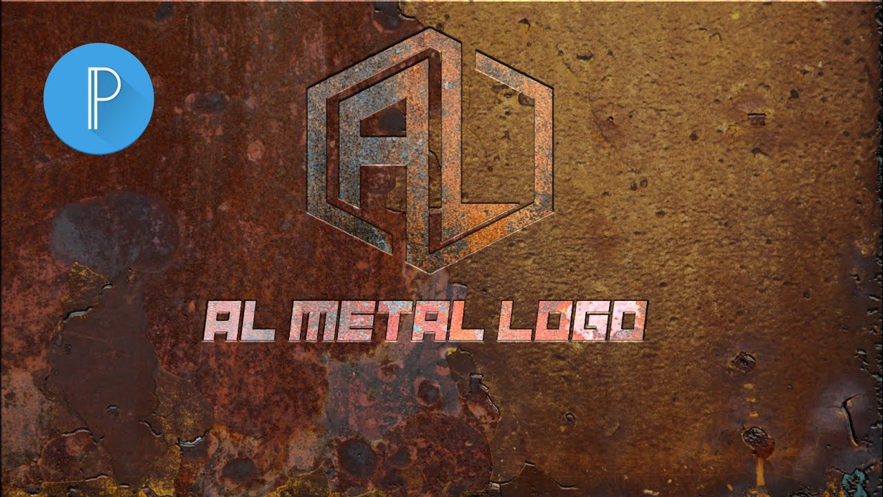 AL metal logo design how to make AL METAL logo design on pixellab in ...