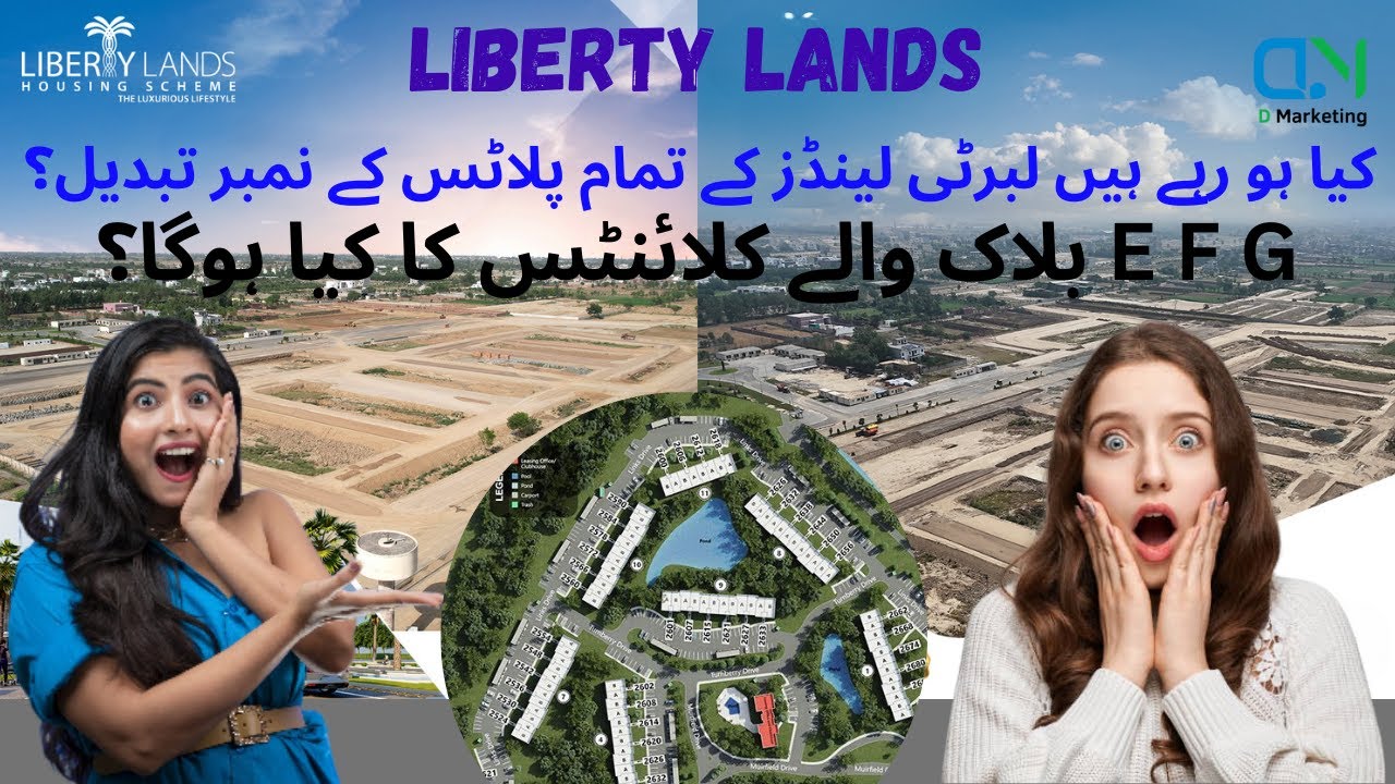 Liberty Lands Lahore |All Plots Number Change |Development updates ...