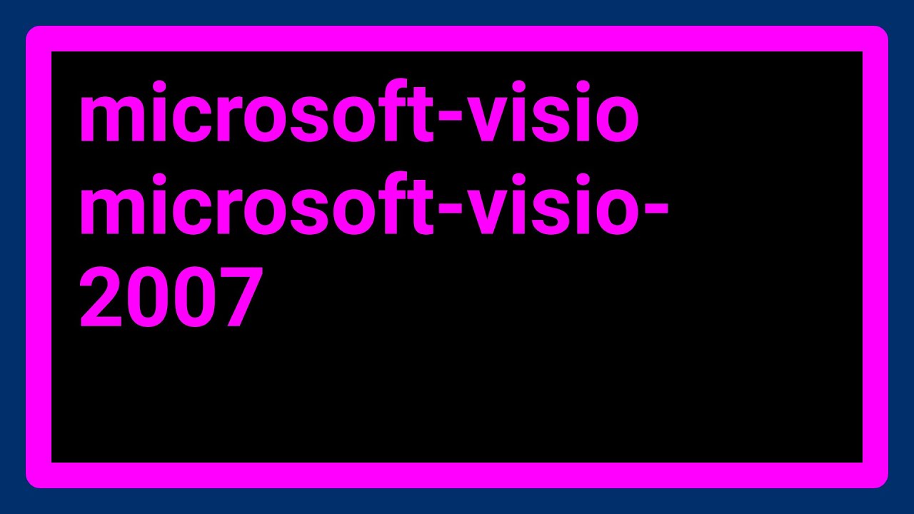 Microsoft Visio Branching Connectors YouTube Microsoft Visio Branching Connectors YouTube