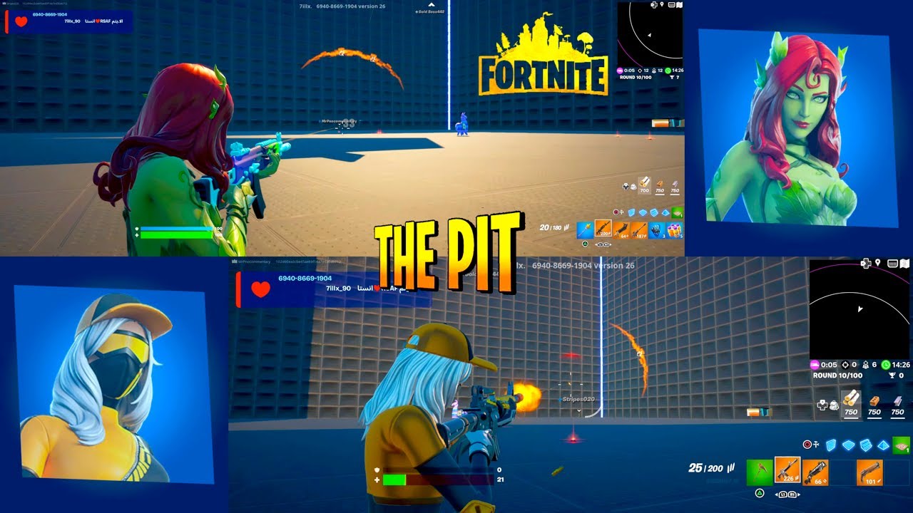 FORTNITE The Pit Split Screen Gameplay PS5 Chapter 4 | 4K - YouTube