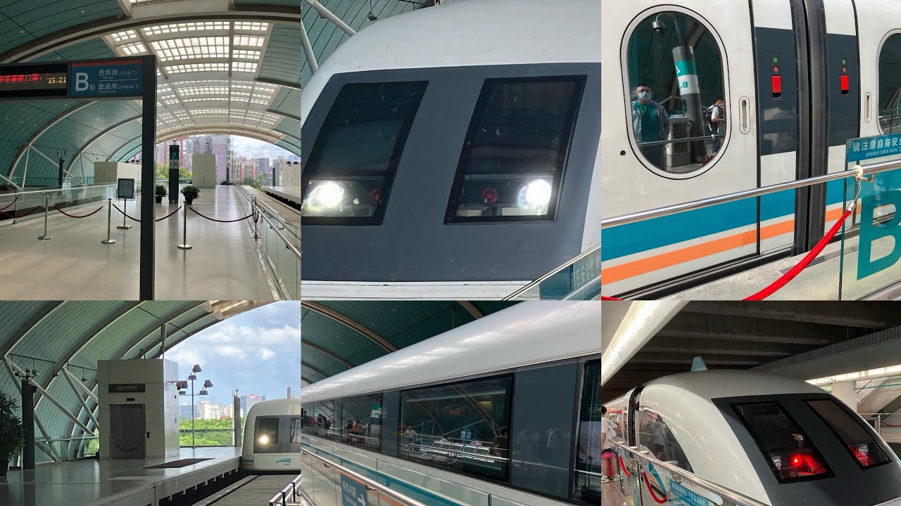 (High speed) Shanghai maglev train full journey from Longyang Road to ...
