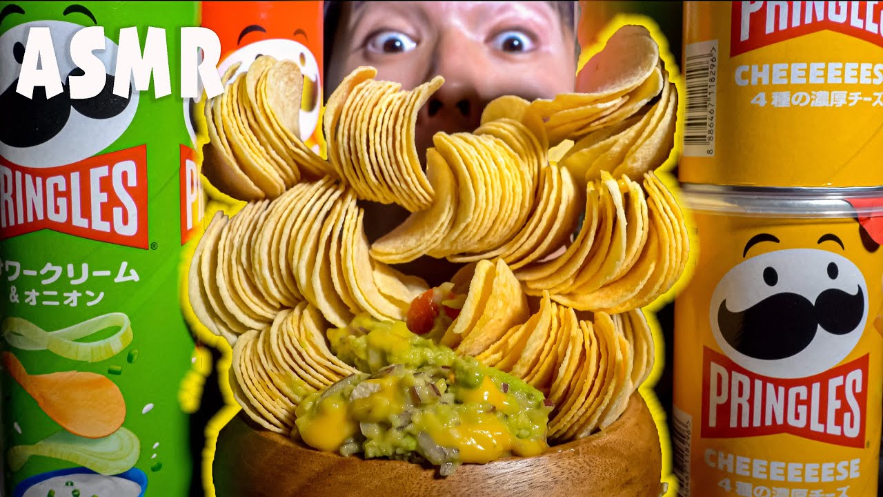ASMR | プリングルズ | Pringles | 【ポテトチップス】【咀嚼音/ Mukbang/ Eating Sounds】 - YouTube
