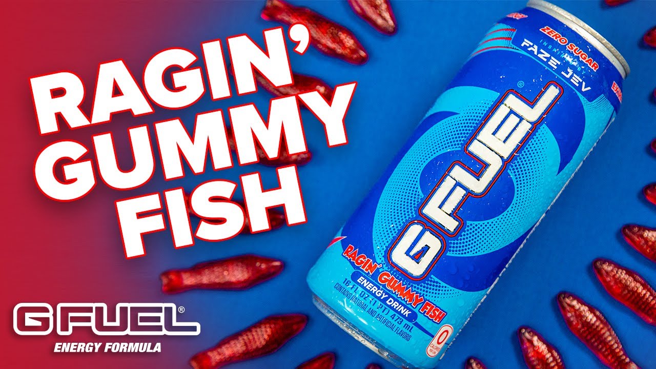 G FUEL Ragin' Gummy Fish - In a Can! - YouTube