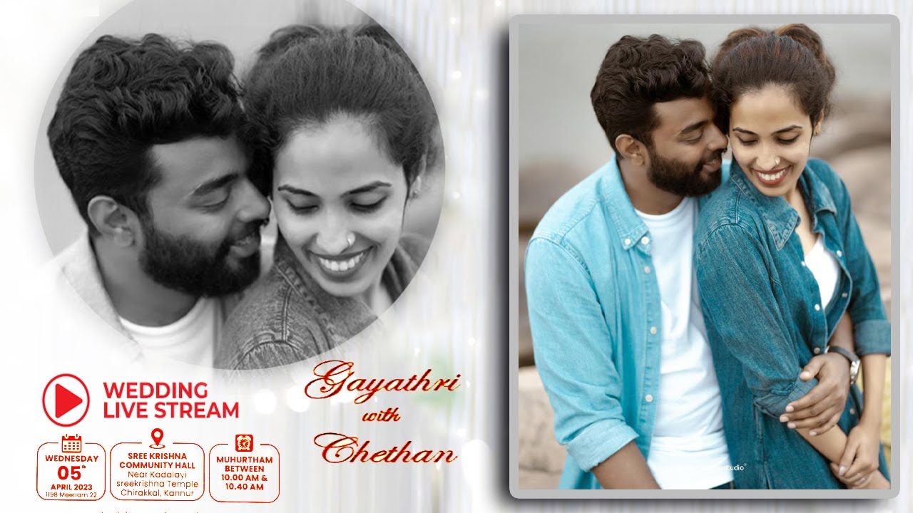 Gayathri & Chethan !! Wedding Livestream - YouTube