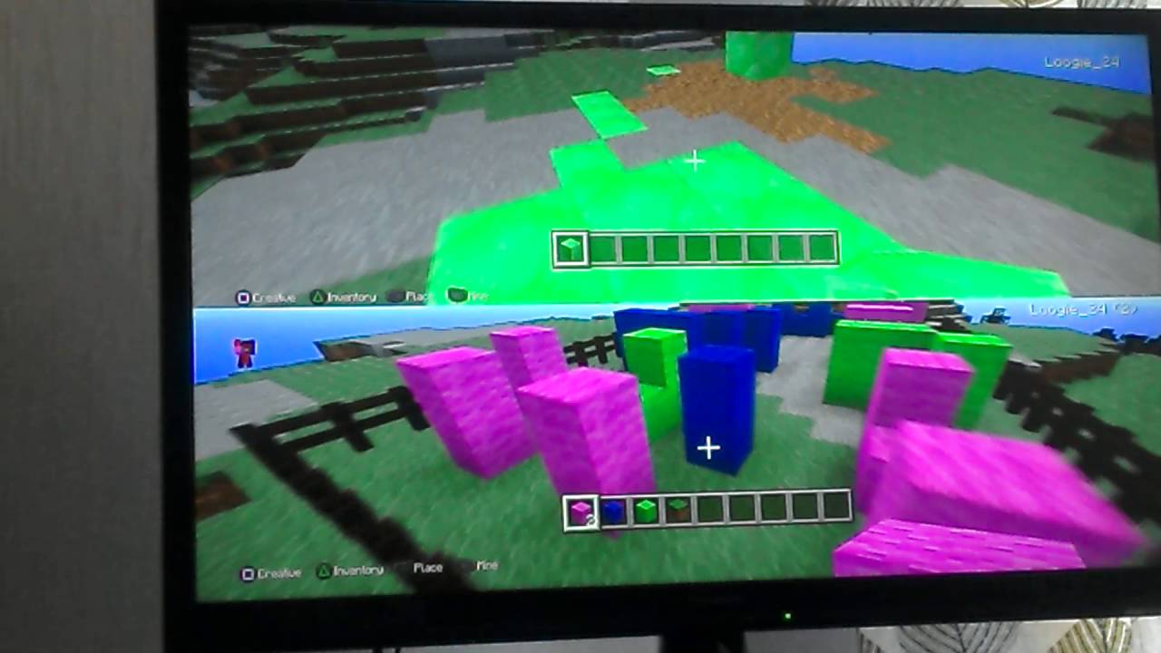 Minecraft (PS3) Mini game W/ Weird wolf - YouTube