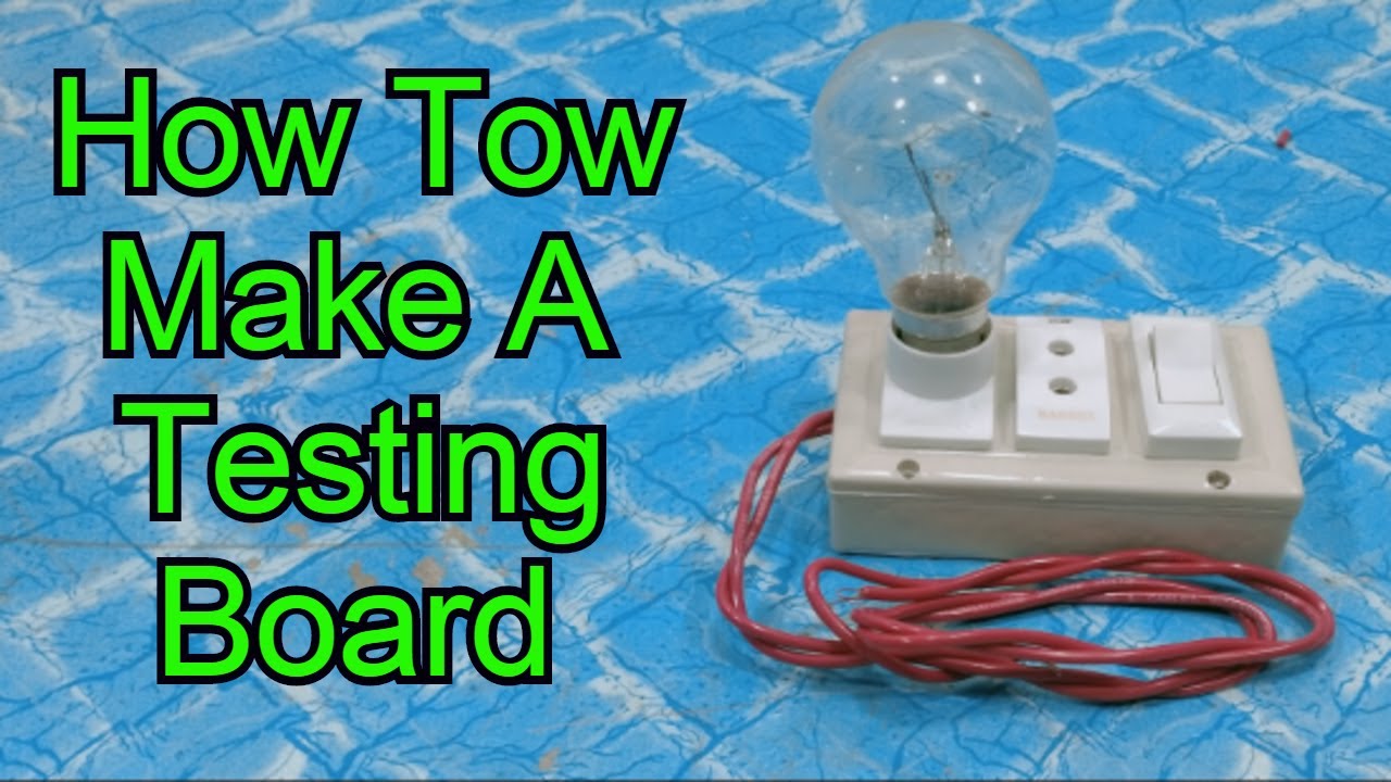 how to make a testing board easy way to make series testing board at ...