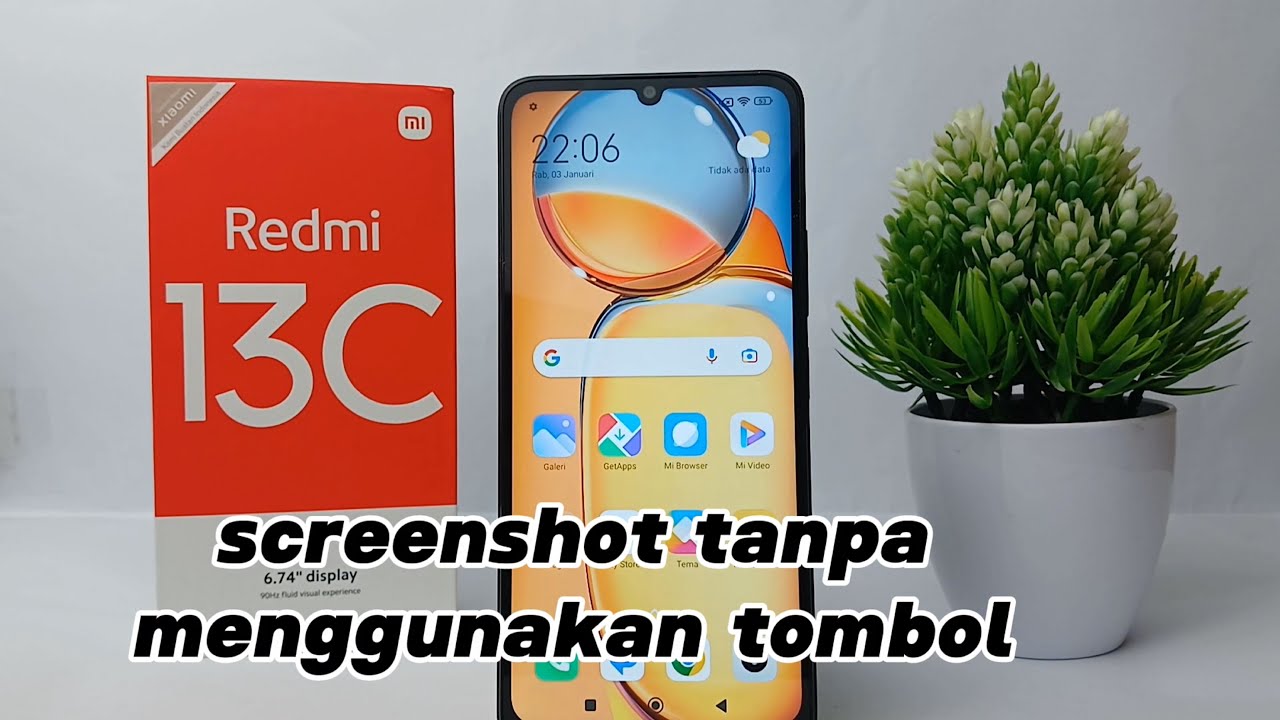Cara Screenshot Tanpa Tombol di HP Redmi 13C - YouTube