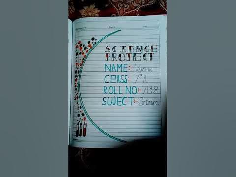 Front Page For Science Project - YouTube