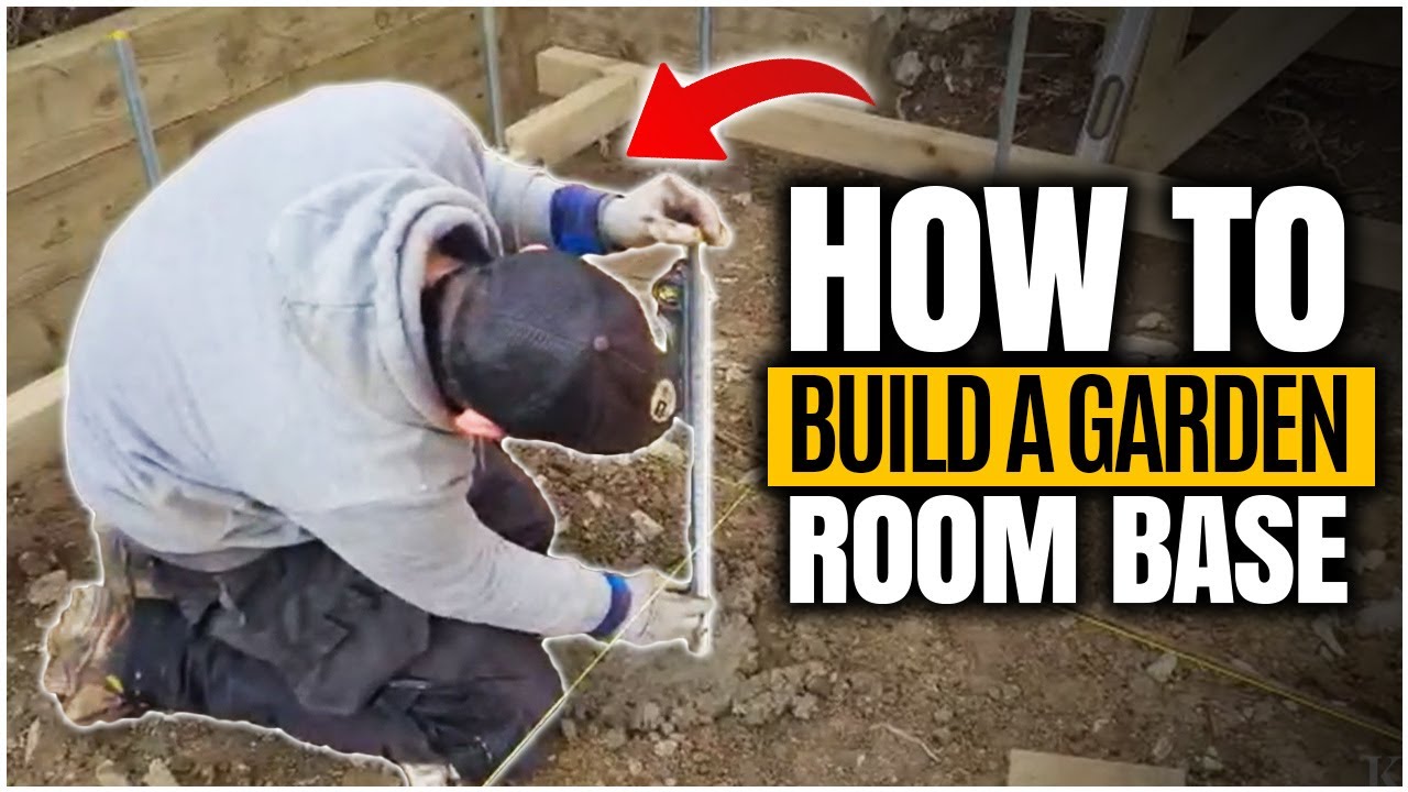 How to Install a Garden Room Base - YouTube