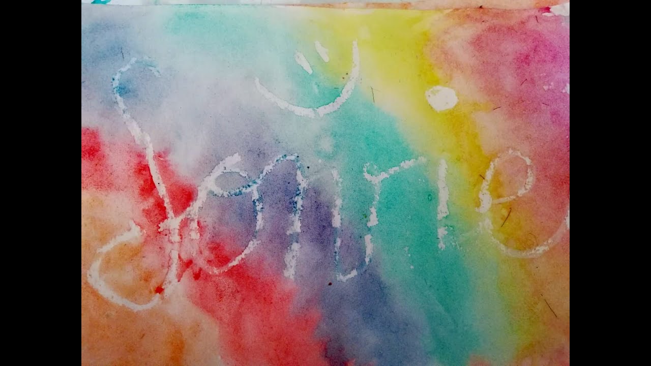 Pintura con acuarelas y una vela - YouTube