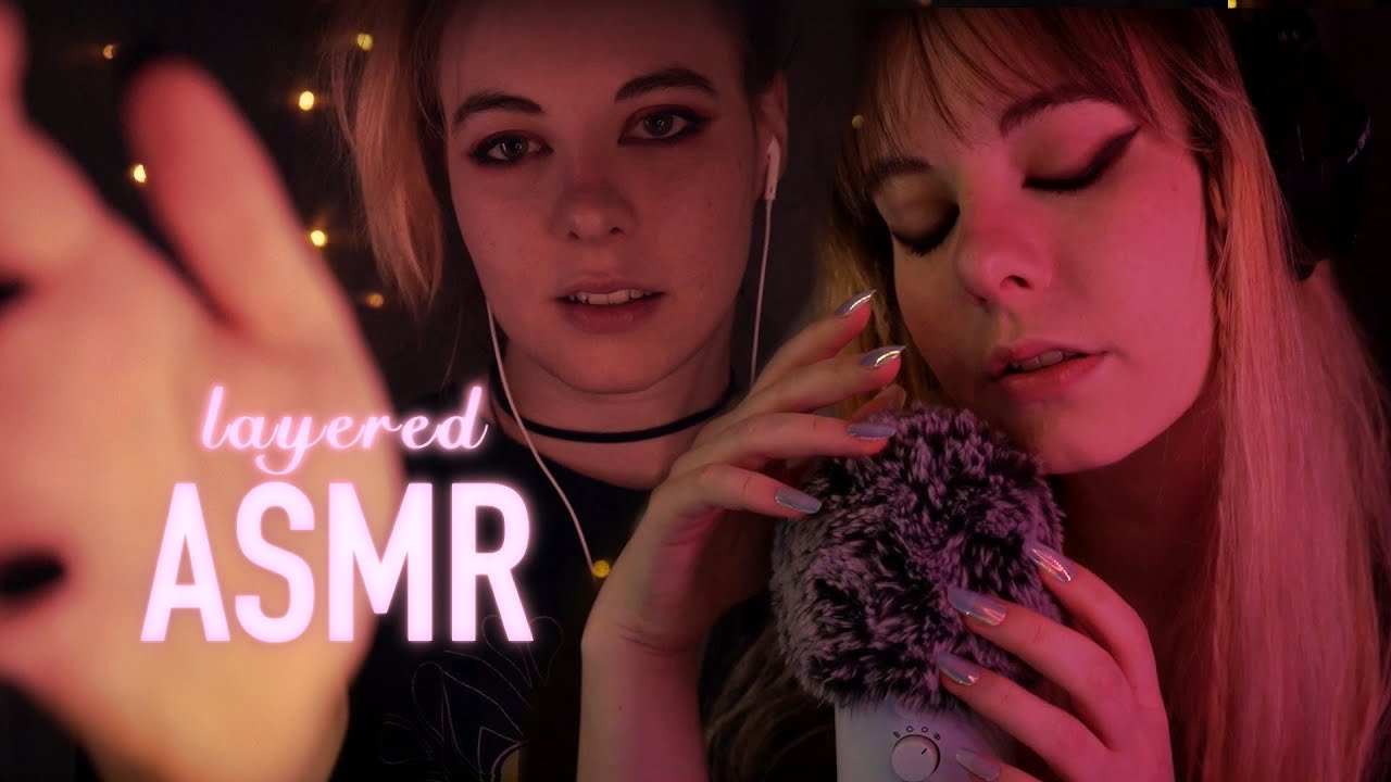 200% ASMR | layered Unintelligible Whispering & Scalp Scratching - rain, no talking - YouTube