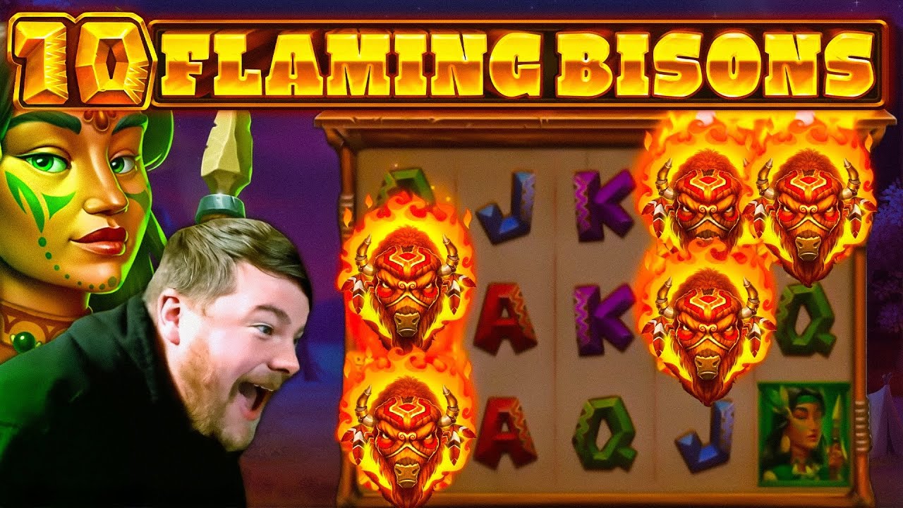 🔥🔥 10 Flaming Bison 🔥🔥 - WE HIT THE MEGA JACKPOT!! - YouTube