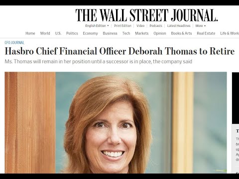 HASBRO STOCK HITS A NEW LOW - CFO RETIRES - YouTube