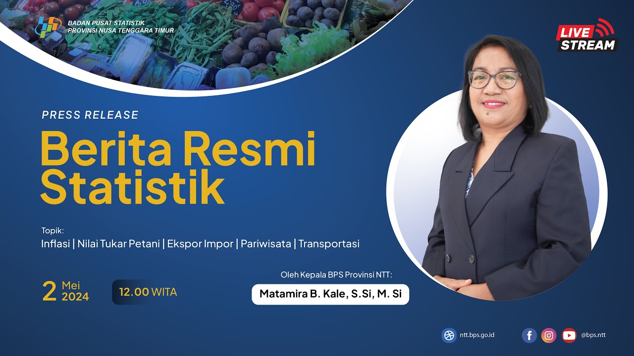 Press Rilis 02 Mei 2024 BPS Provinsi NTT - YouTube