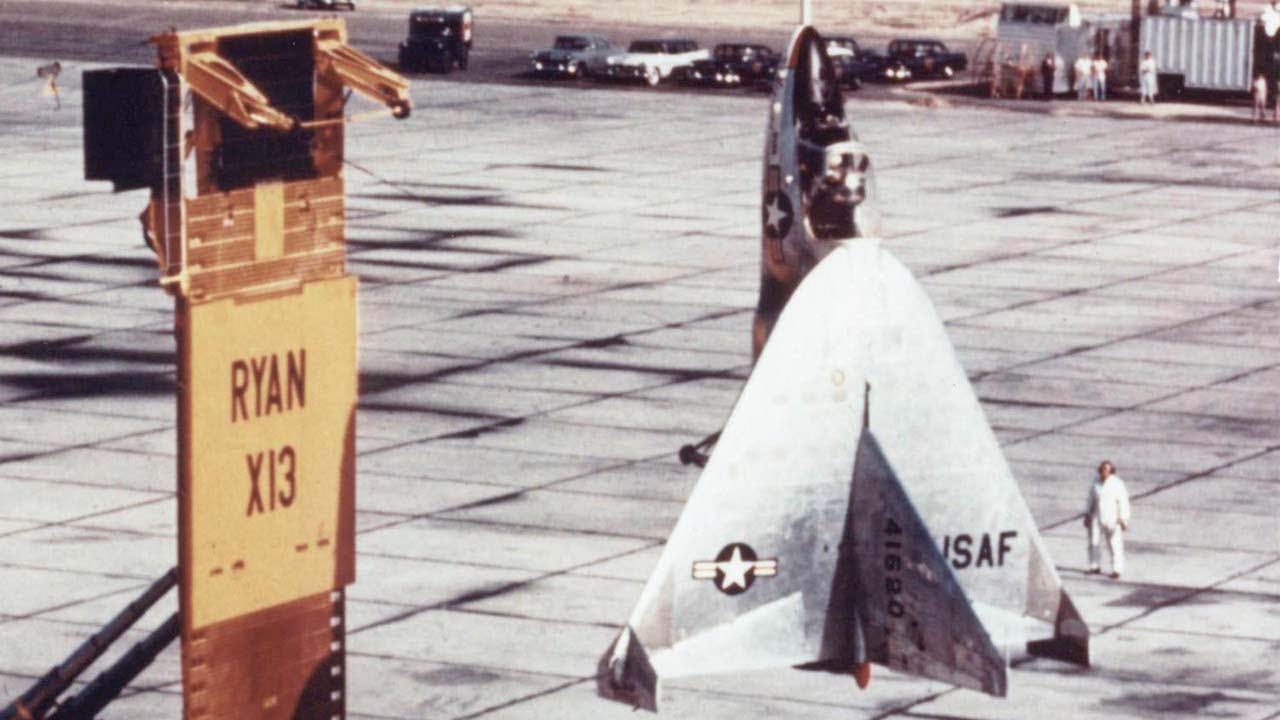 Ryan X-13 Vertijet VTOL Flight Testing 1955-1957 - YouTube