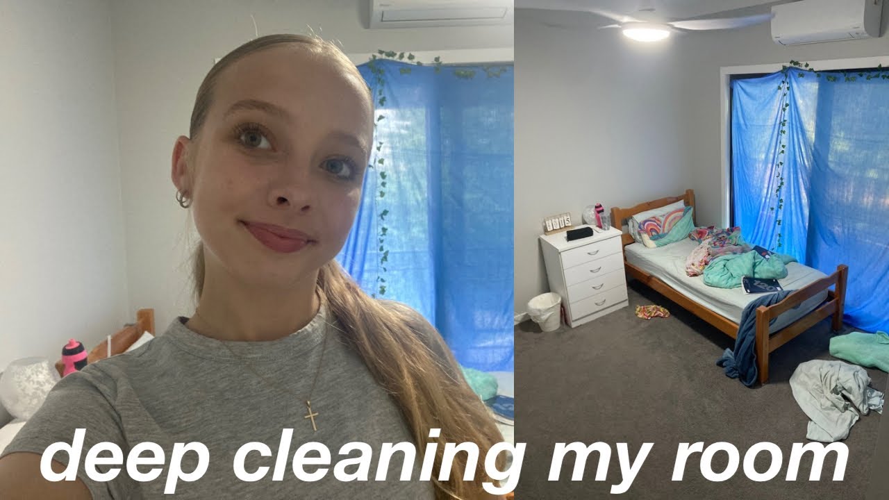 deep cleaning my room - YouTube