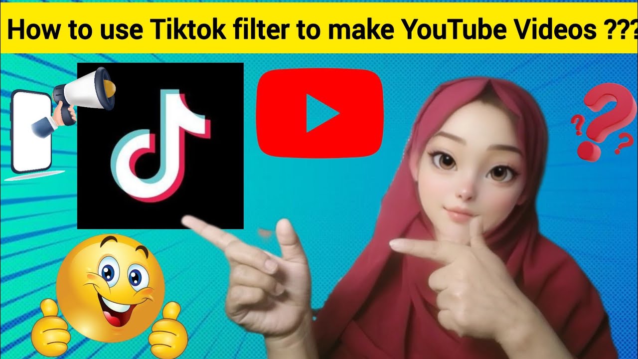 How to use Tiktok filter to make YouTube Videos ???|| Tiktok Cartoon ...