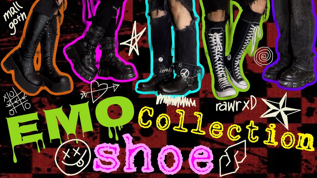 EMO SHOE COLLECTION (boots xD) - YouTube