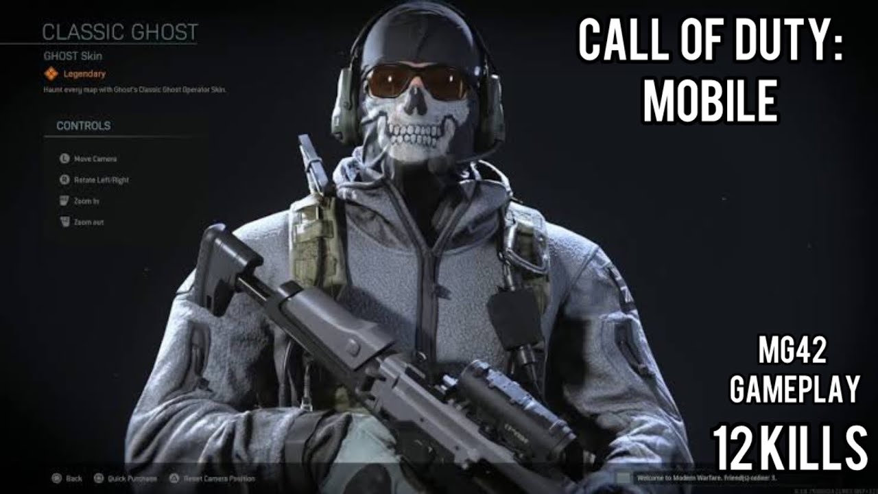 12 KILLS💀CALL OF DUTY:MOBILE BLACKOUT BR/MG42 loadout with Ghost Loose ...