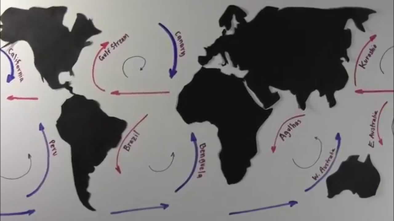 Surface Ocean Currents and Gyres - YouTube