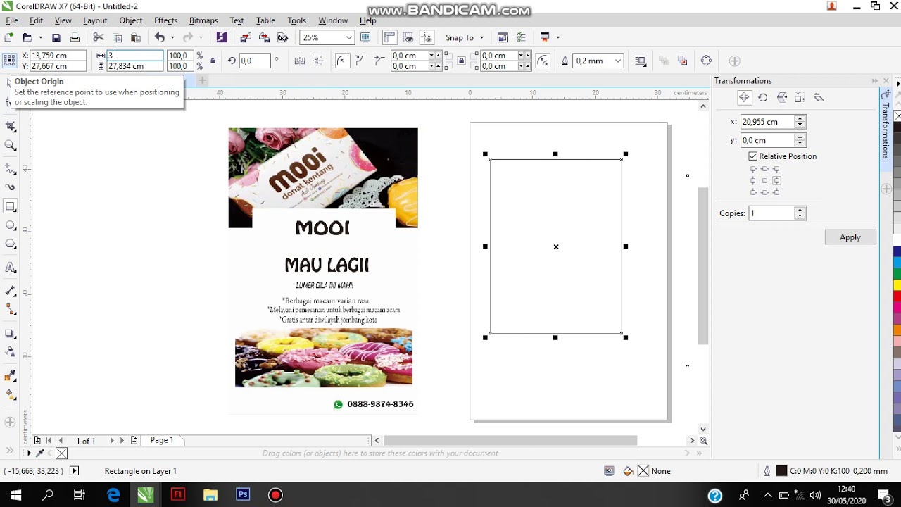 Tutorial membuat poster di Corel draw - YouTube