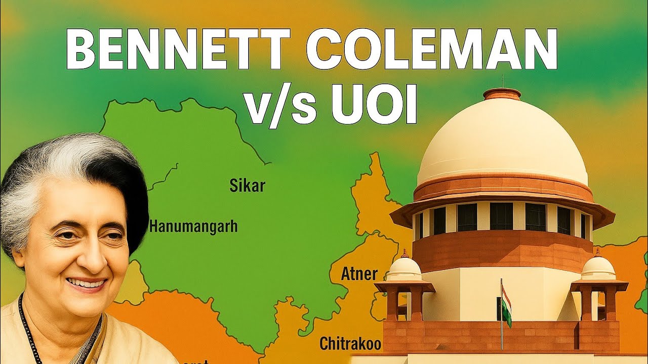 Bennett Coleman and Co. v/s. Union of India - YouTube