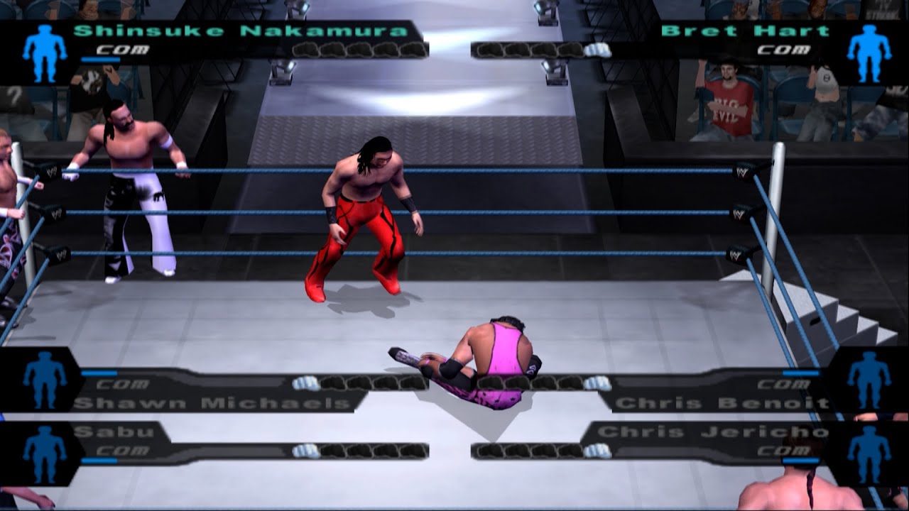 Elimination Tag Match | Shinsuke Nakamura, HBK, Sabu Vs Bret Hart ...