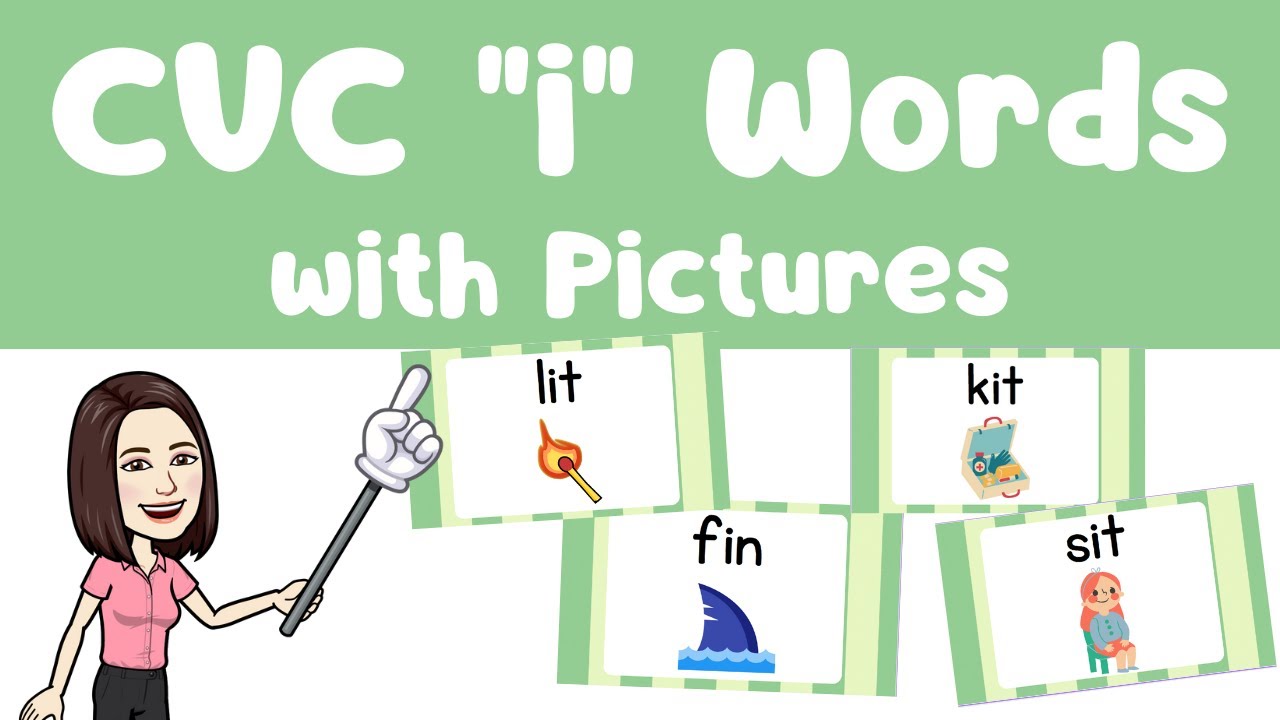CVC "i" Words | Reading Lesson | CVC Reading | Reading Tutorial ...