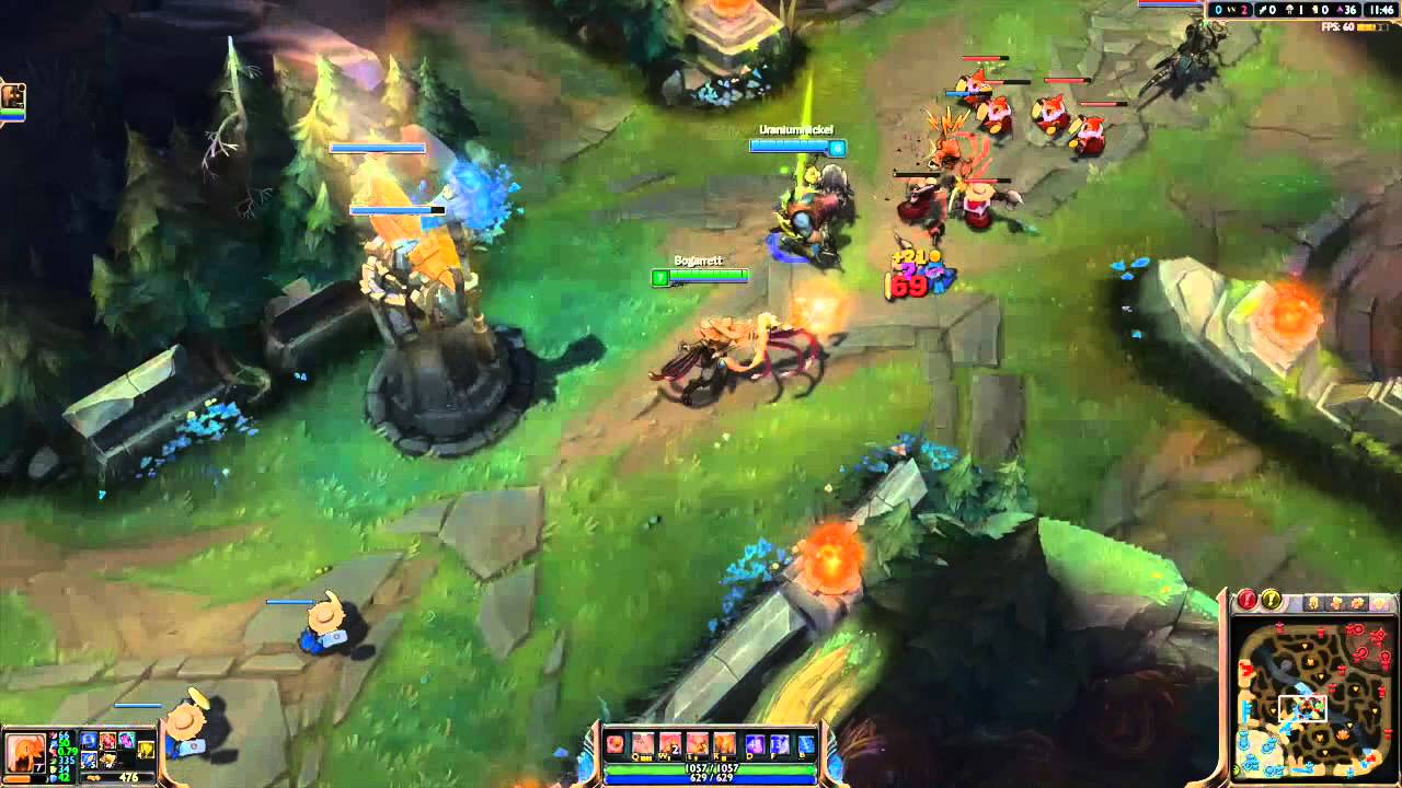 Azir placing towers on the map's towers - YouTube