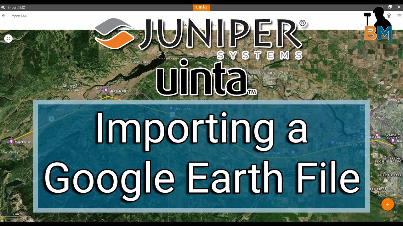 Juniper Uinta: Importing a .kmz or .kml | Bench Mark - YouTube