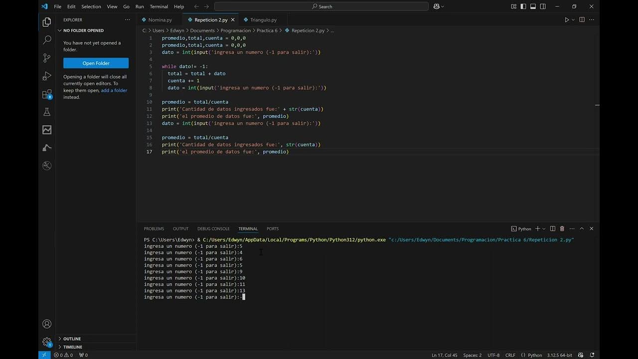 Repeticion 2 py Visual Studio Code 2025 02 11 10 00 01 - YouTube