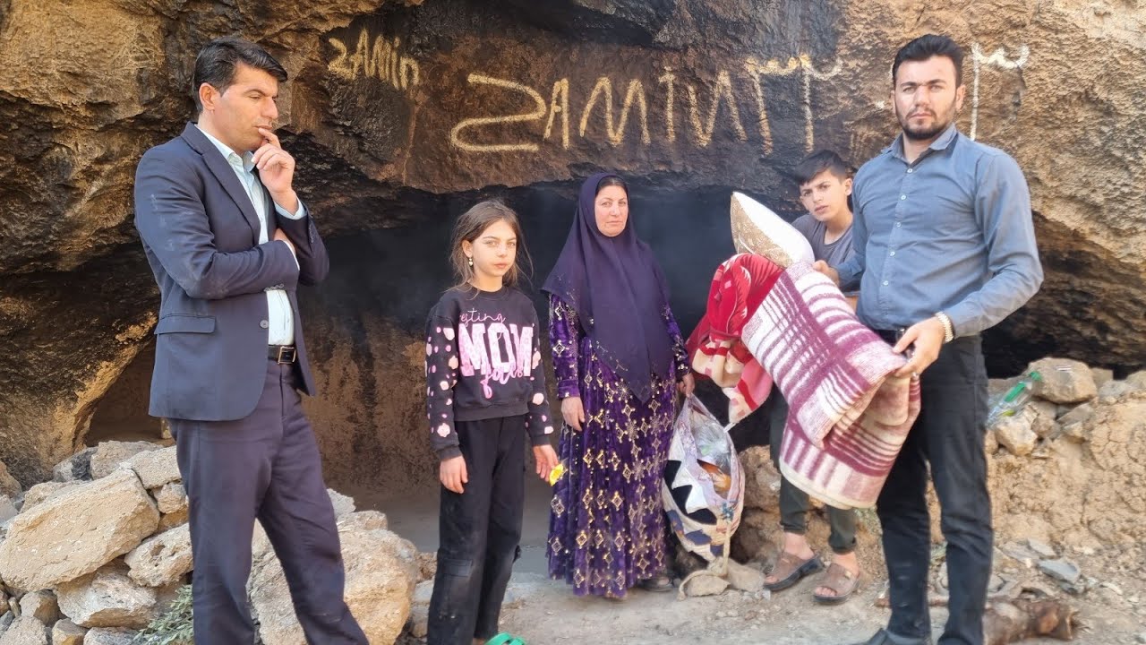 Finding the father's children in a remote cave after a few years - YouTube