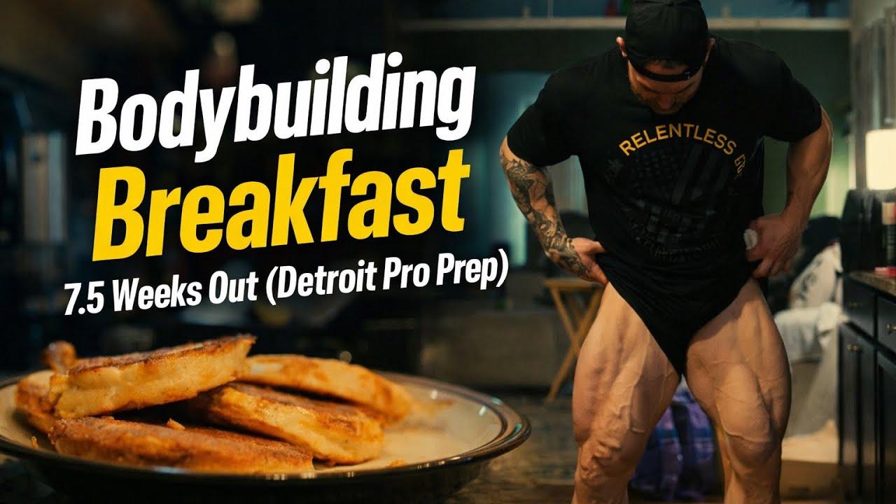 Bodybuilding Breakfast | 7.5 Weeks Out (Detroit Pro Prep) - YouTube