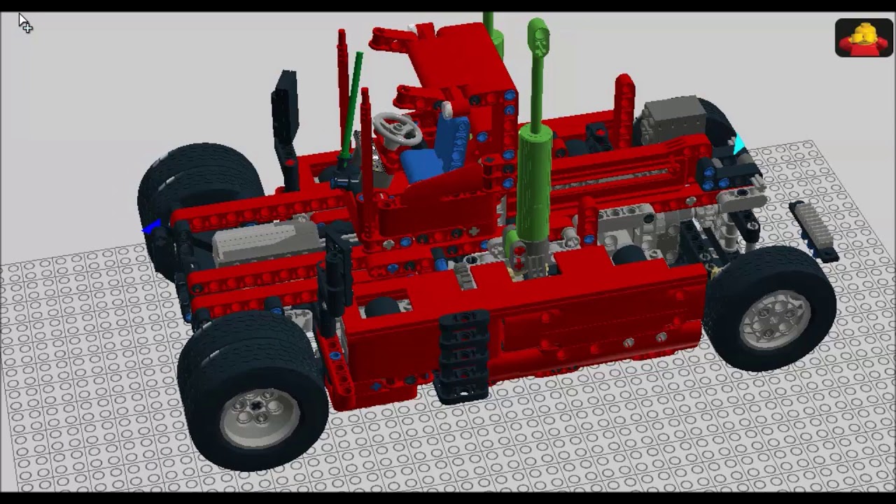 LEGO Technic Reachstacker Building Instructions - YouTube