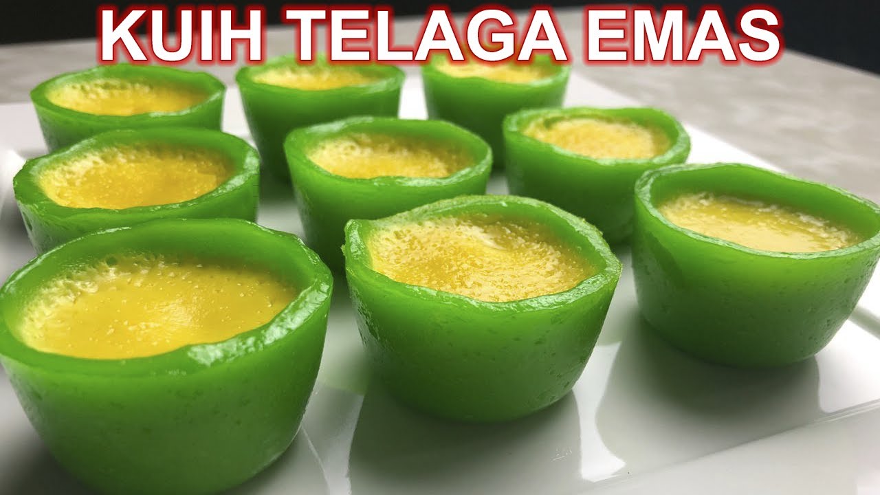 Resepi KUIH TELAGA EMAS Yang SEDAP sampai TAK INGAT Orang Belakang ...