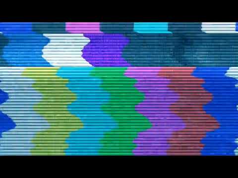 Tela colorida fora de ar (Pronta para edição).