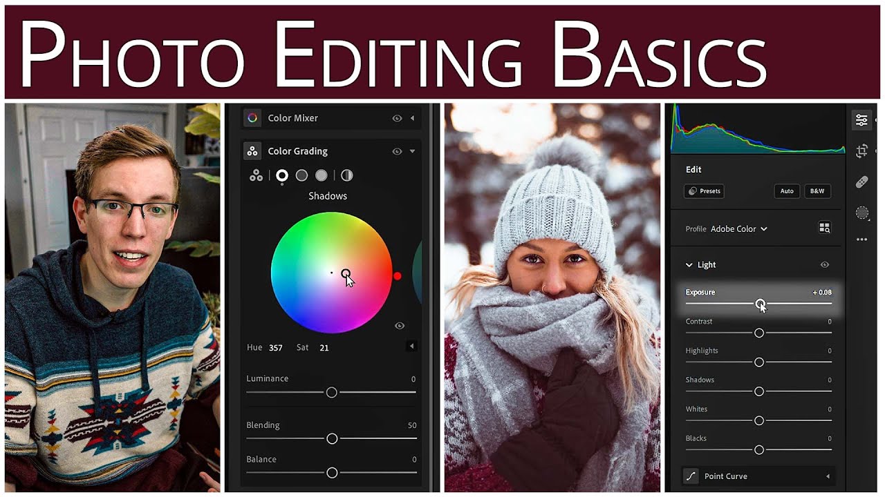 Photo Editing Basics in Lightroom for Beginners - YouTube