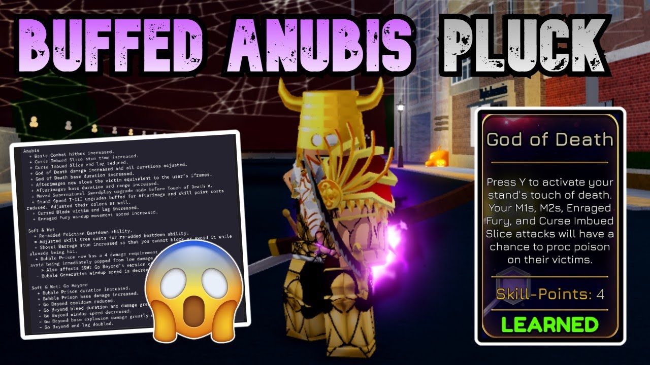 [YBA] - Using Buffed Anubis Pluck to Beat Everyone in 1v1s!! - YouTube
