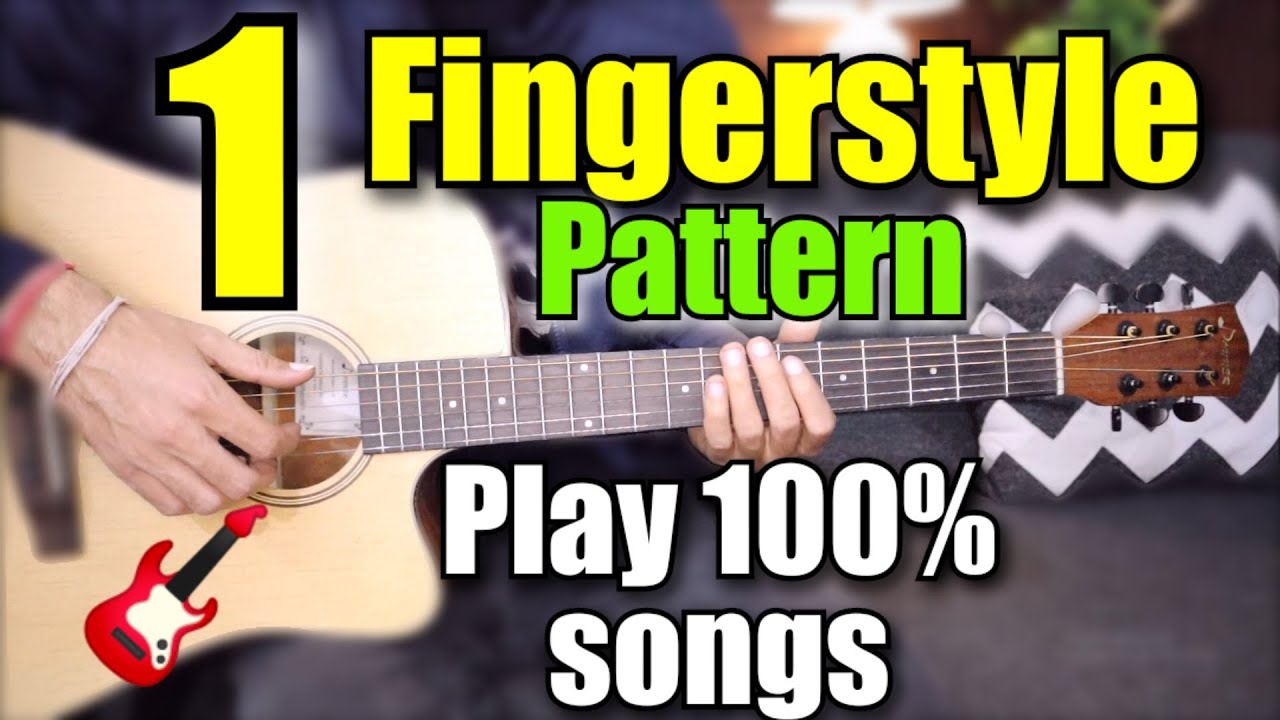 1 Fingerstyle Patten 🔥 - Play 100% songs - 1 TRICK EASY - Any One Can ...
