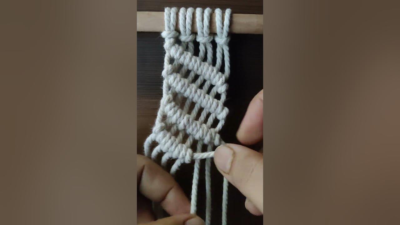 Macrame pattern #macrame #knot #tutorial #macramè #macramepattern #macramedesign #beginners # ...